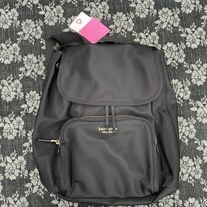 kate spade | Bags | Kate Spade The Sam Nylon Medium Backpack In Black ...